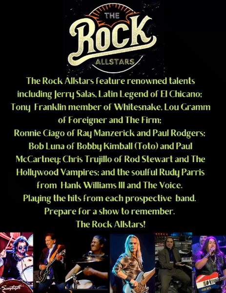 The Rock Allstars Band – Chuckchansi Casino – Jerry Salas